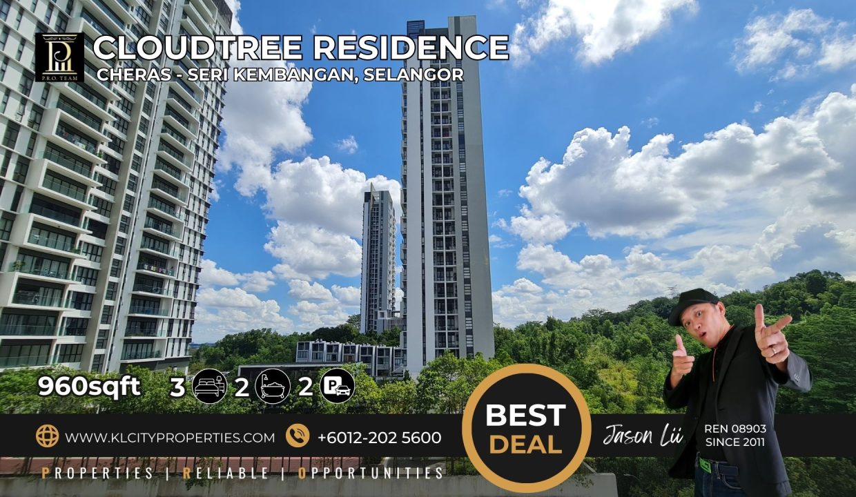 CloudTree Residence Fully Furnished 3 Bedrooms 2 Bathrooms 960sqft For Rent in Cheras-Seri ...