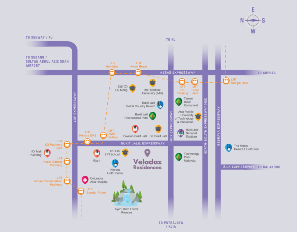 Veladaz Residence Exsim @ Bukit Jalil | KL Wellness City, Pavilion ...