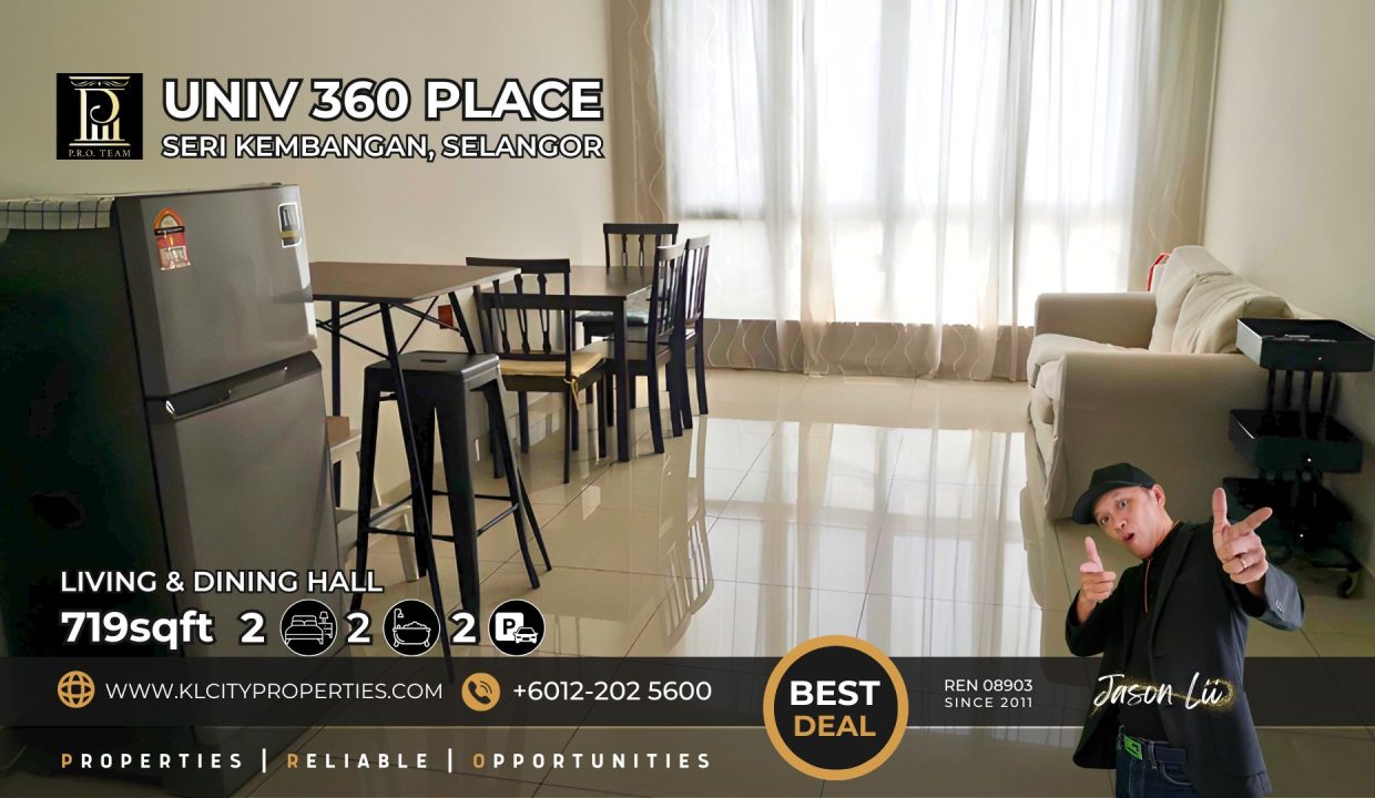 UNIV 360 Place - UPM Student 2-Bedrooms Fully Furnished Condo in Seri ...