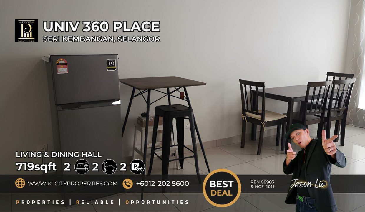 UNIV 360 Place - UPM Student 2-Bedrooms Fully Furnished Condo in Seri ...