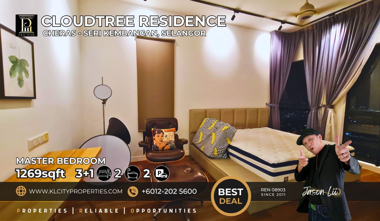CloudTree Residence Best View 3 Rooms 1 Storeroom Fully Furnished for Rent - Cheras, Seri ...