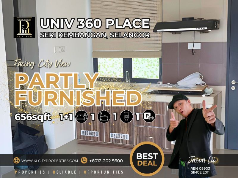2 Bedrooms Partly Furnished for Rent at UNIV 360 Place Serdang ...