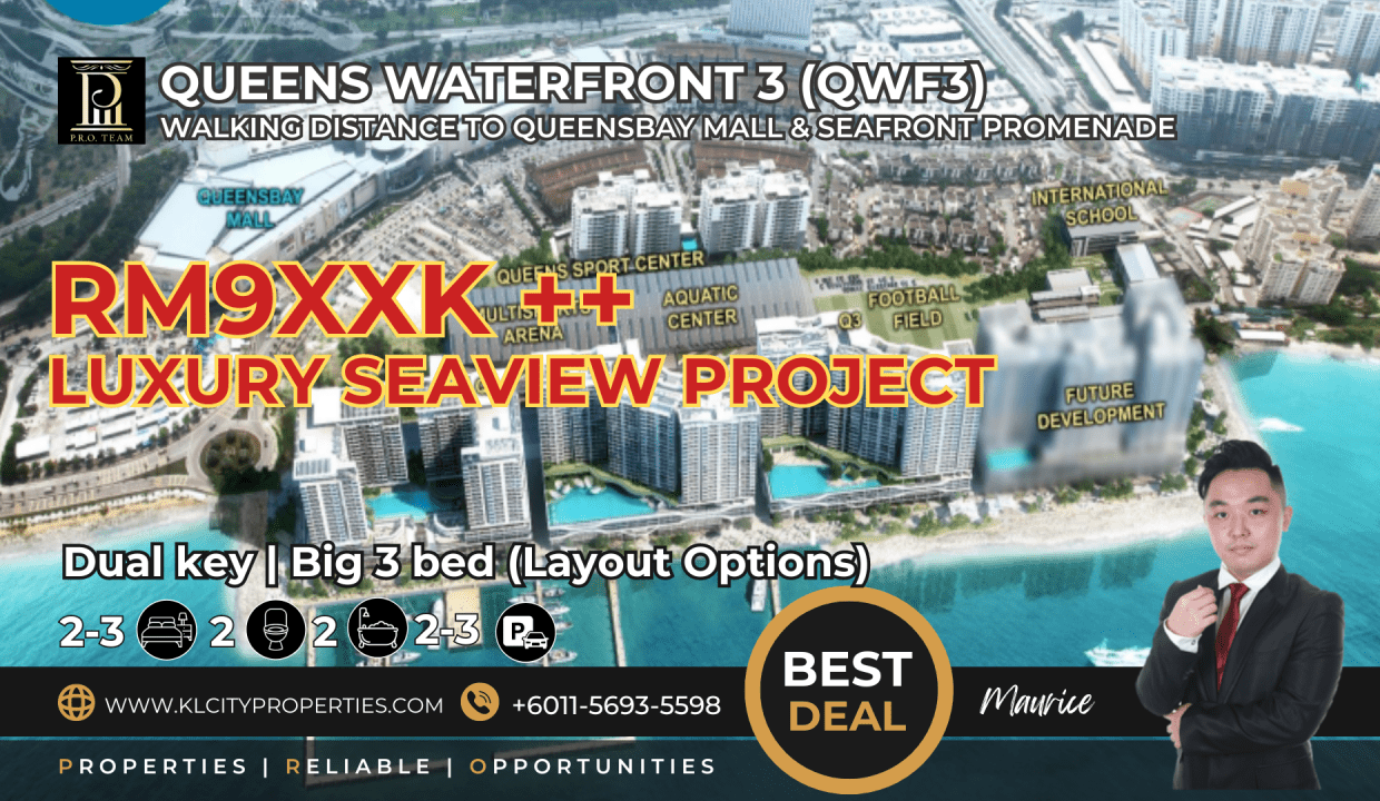 Queens Waterfront 3 @ Queensbay Mall | FREEHOLD Seaview near first ...