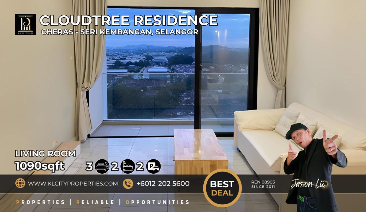 Cloudtree Residence Cheras - Seri Kembangan 3 Bedrooms Fully Furnished For Rent - Malaysia Real ...